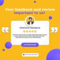 Positive Feedback Template | PosterMyWall