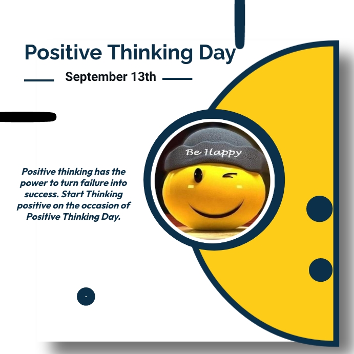 Plantilla de Del Día Del Pensamiento Positivo | PosterMyWall