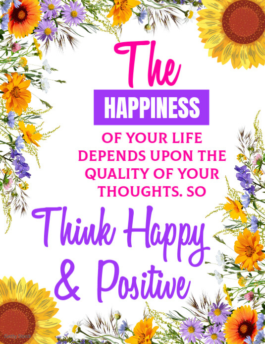 positive thought poster Template | PosterMyWall