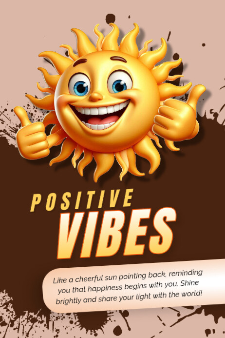 Positive vibes Template | PosterMyWall