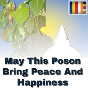 poson full moon poya day poster template | PosterMyWall