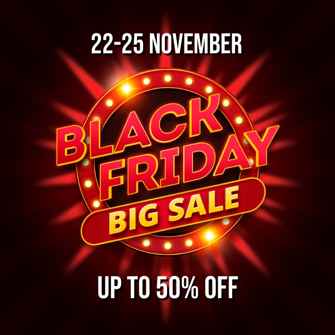POST BLACK FRIDAY BIG SALE Template | PosterMyWall