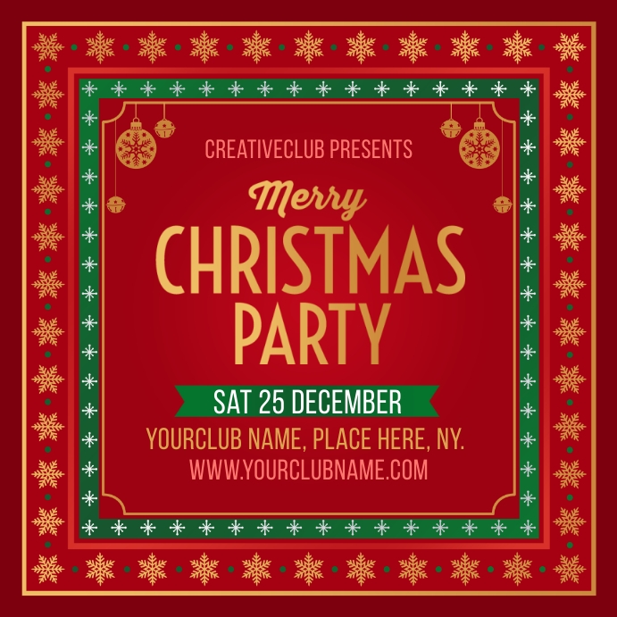 POST MERRY CHRISTMAS PARTY Template | PosterMyWall