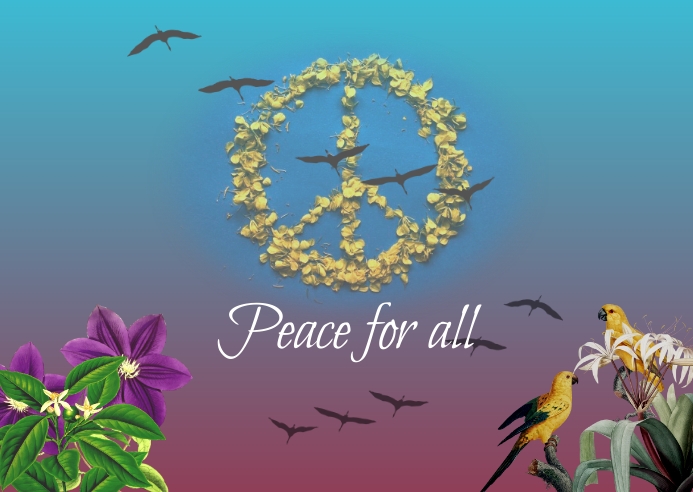 Postcard Peace template | PosterMyWall