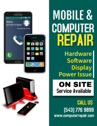Mobile Phone Repair Service Shop Ad Flyer Template | PosterMyWall