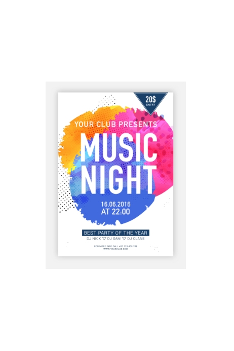 Poster about music night Template | PosterMyWall