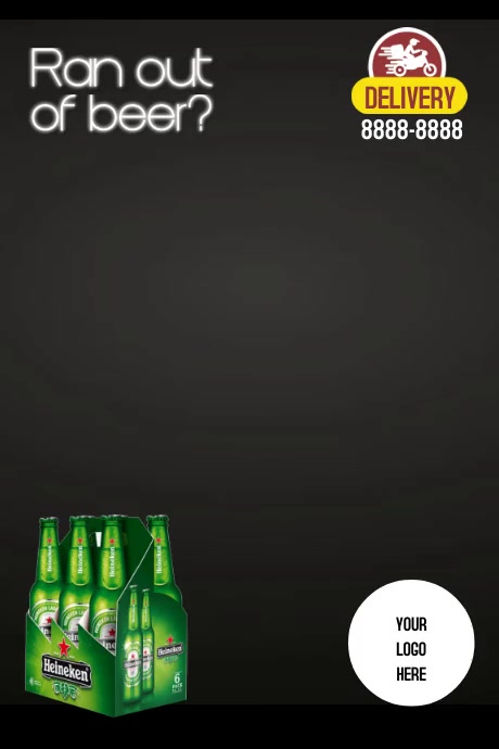 Poster Beer delivery Template | PosterMyWall
