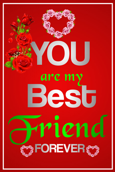 poster best friend day flyer2024 Template | PosterMyWall