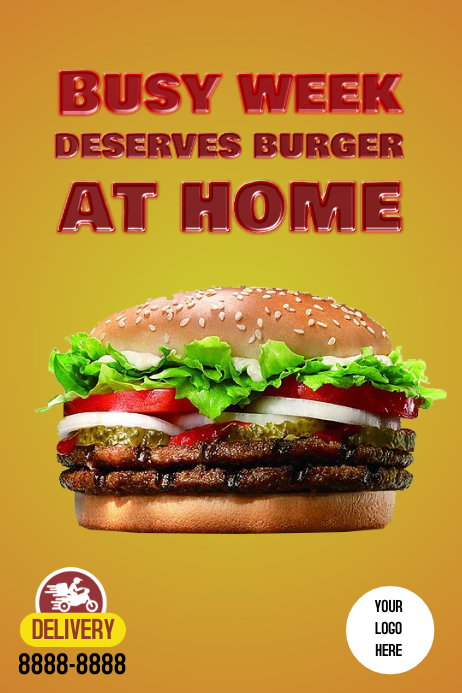 Poster Burger Template | PosterMyWall