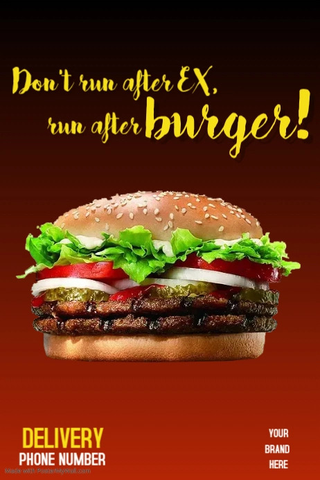 POSTER BURGER Template | PosterMyWall