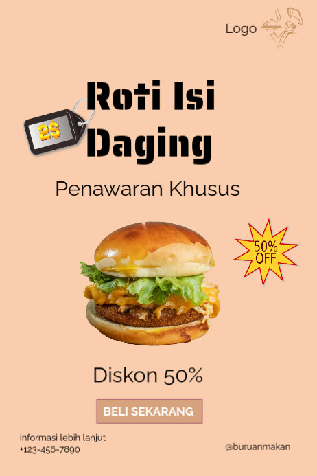 Poster Burger Template | PosterMyWall