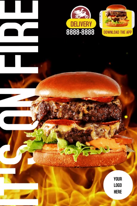 POSTER BURGER Template | PosterMyWall