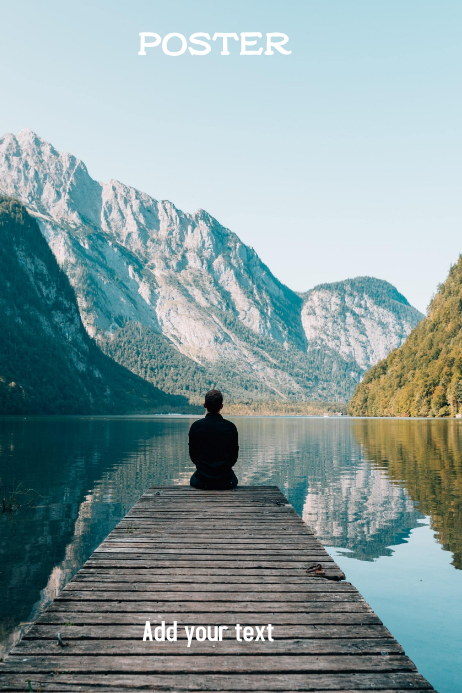 poster card and lake Template | PosterMyWall