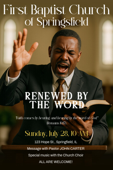 Poster Church 250723 Template | PosterMyWall