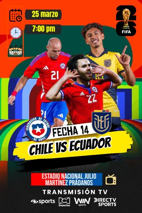 poster de futbol eliminatorias al mundial 2026 Template | PosterMyWall