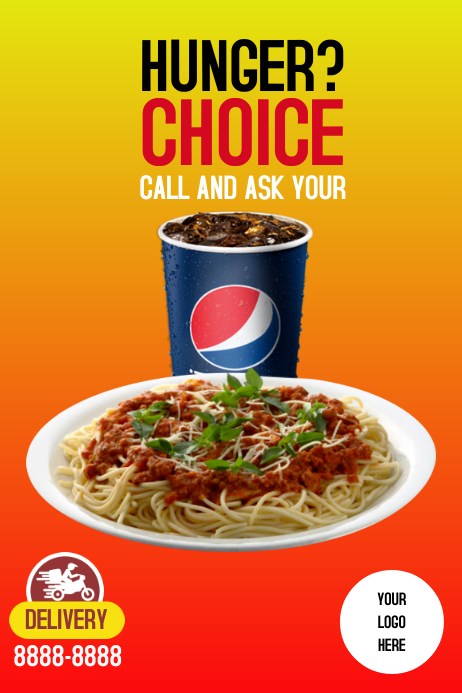 Poster Delivery Fastfood Template | PosterMyWall