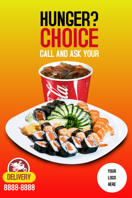 Poster Delivery Fastfood Template | PosterMyWall