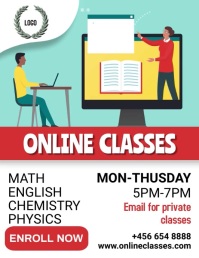 English lessons template flyer | PosterMyWall