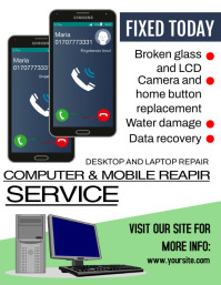 Mobile Phone Repair Service Shop Ad Flyer Template | PosterMyWall