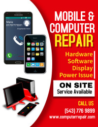 Mobile Smartphone Repair Flyer Poster Template | PosterMyWall