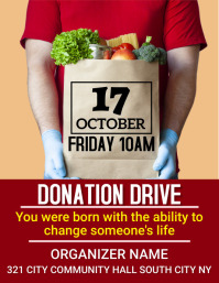 Charity Donation Fundraising Flyer Poster Template | PosterMyWall