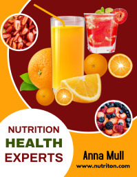 nutrition Fitness Healthy Food fruits Body Template | PosterMyWall