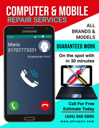 Mobile Smartphone Repair Flyer Poster Template | PosterMyWall