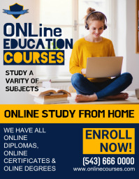 Online Enrollment Template | PosterMyWall