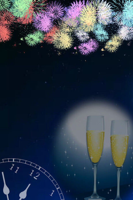 Poster Happy new Year Background Template | PosterMyWall