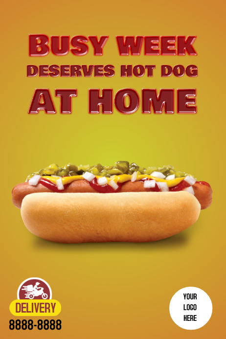 Poster Hot dog Template | PosterMyWall