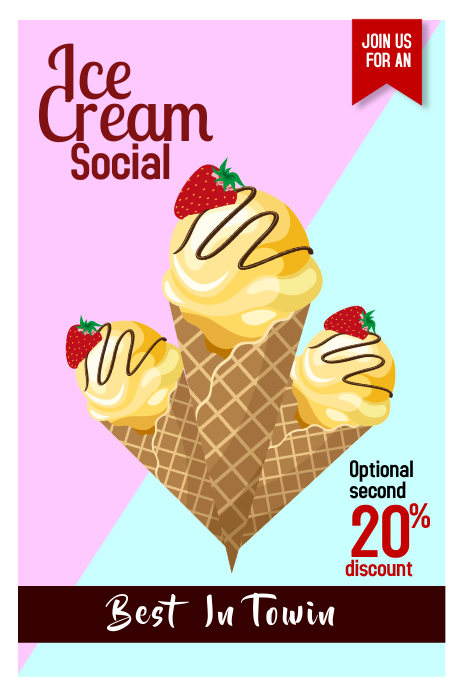 Poster Ice Cream Template | PosterMyWall