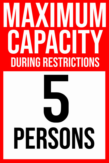 Copy of poster maximum capacity flyer | PosterMyWall