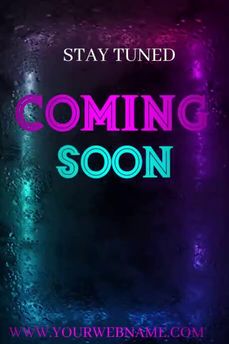 poster neon coming soon flyer Template | PosterMyWall