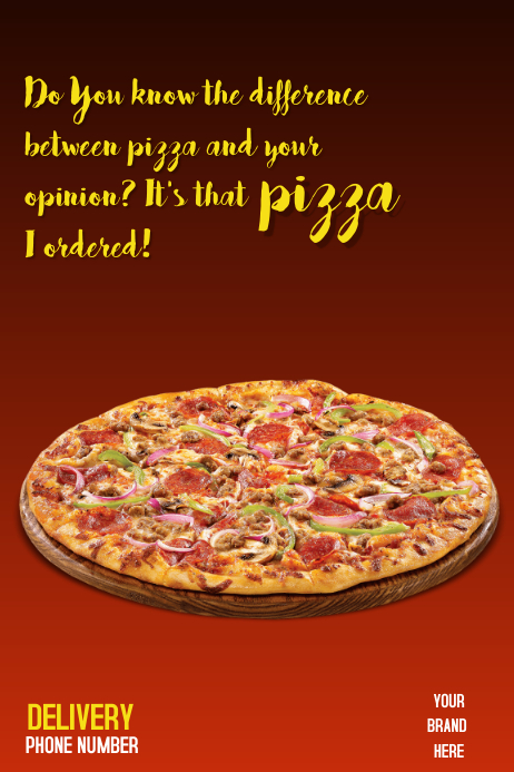 Poster PIZZA Template | PosterMyWall