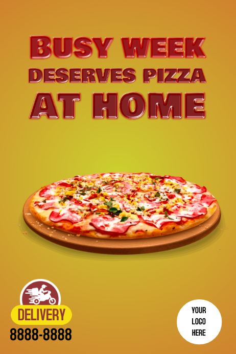 Poster Pizza Template | PosterMyWall