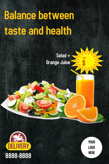 Poster Salad Template | PosterMyWall