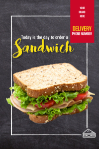 Poster SANDWICH Template | PosterMyWall