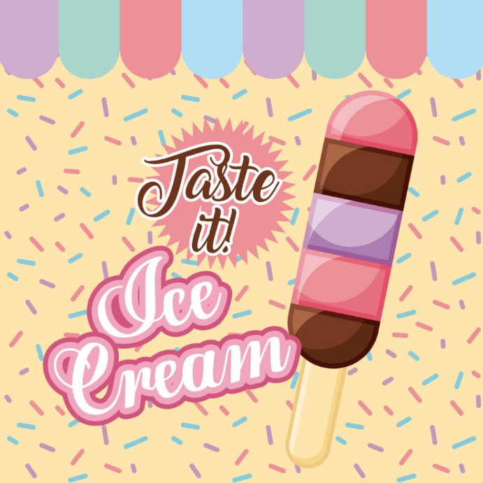 poster summer time, ice cream social party Template | PosterMyWall