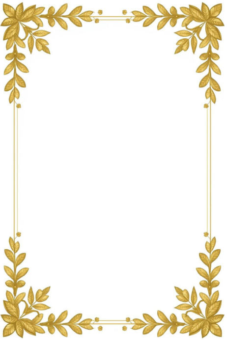 Poster Template with Gold Decorative Border | PosterMyWall