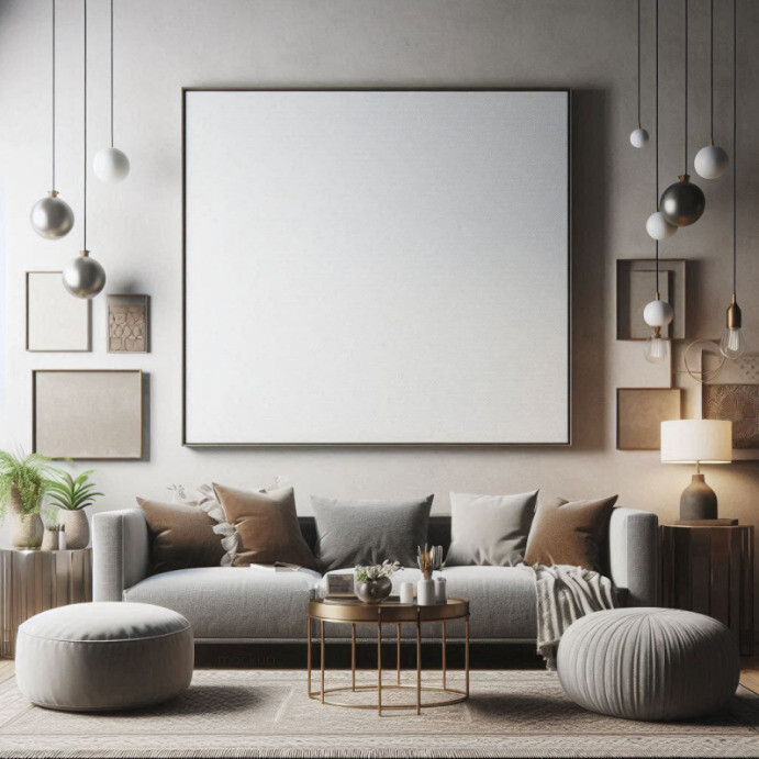 Poster Wall Frame Mockup Template | PosterMyWall