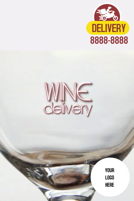 Poster Wine delivery Template | PosterMyWall