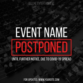 Postponed Event Coronavirus Instagram Post Template | PosterMyWall
