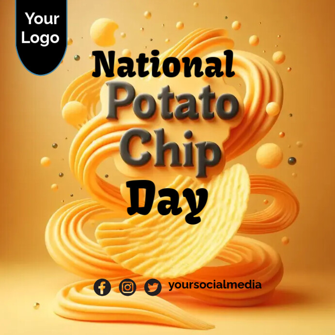Potato Chip Day Template | PosterMyWall