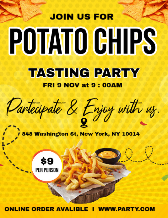 potato chips Template | PosterMyWall