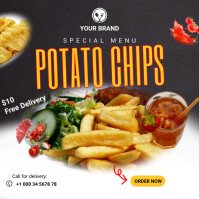 potato chips Template | PosterMyWall