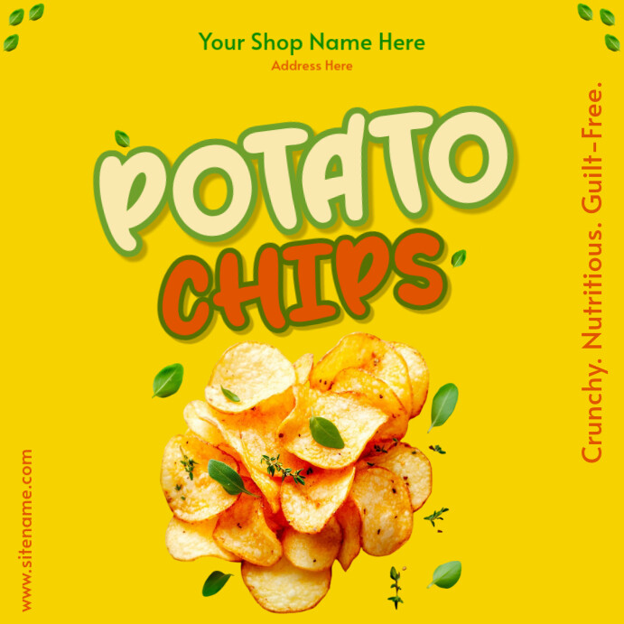 Potato Chips Flyer Template | PosterMyWall