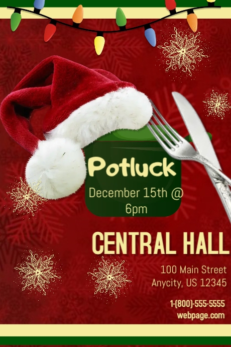 Copy of Potluck | PosterMyWall