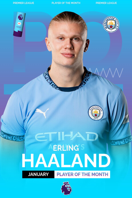 Copy of POTM Football Player Design Templates | PosterMyWall