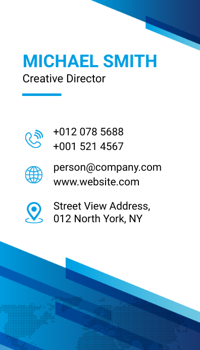 Potrait Business Card template | PosterMyWall