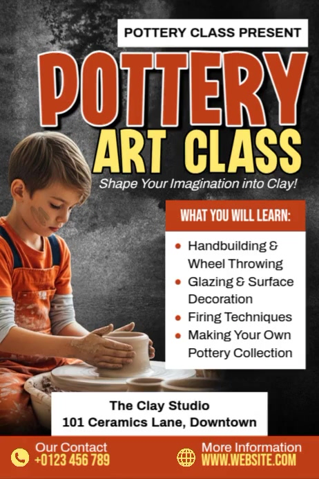 Pottery Art Class Template | PosterMyWall